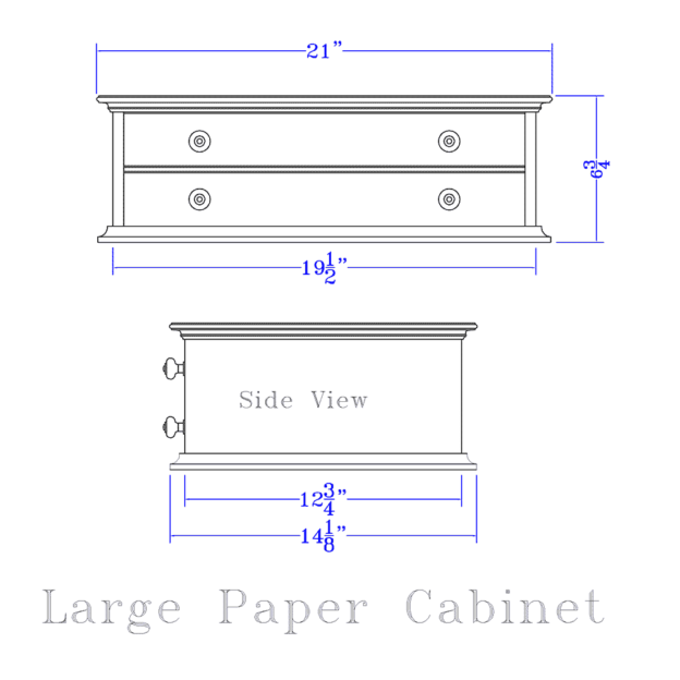 2 Drawer Printer Stand & Paper Cabinet | Sunrise Woodwork
